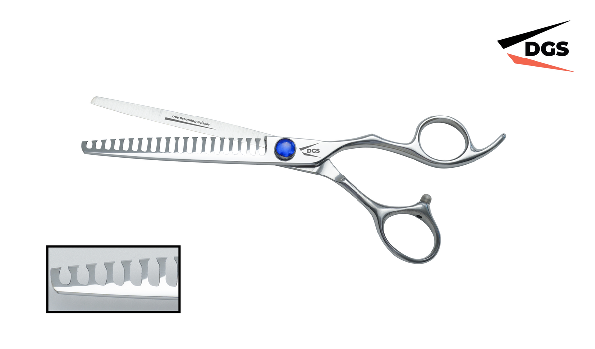 DGS 7 Inch Chunker Dog Grooming Scissor – Texturising Curly and Dense ...